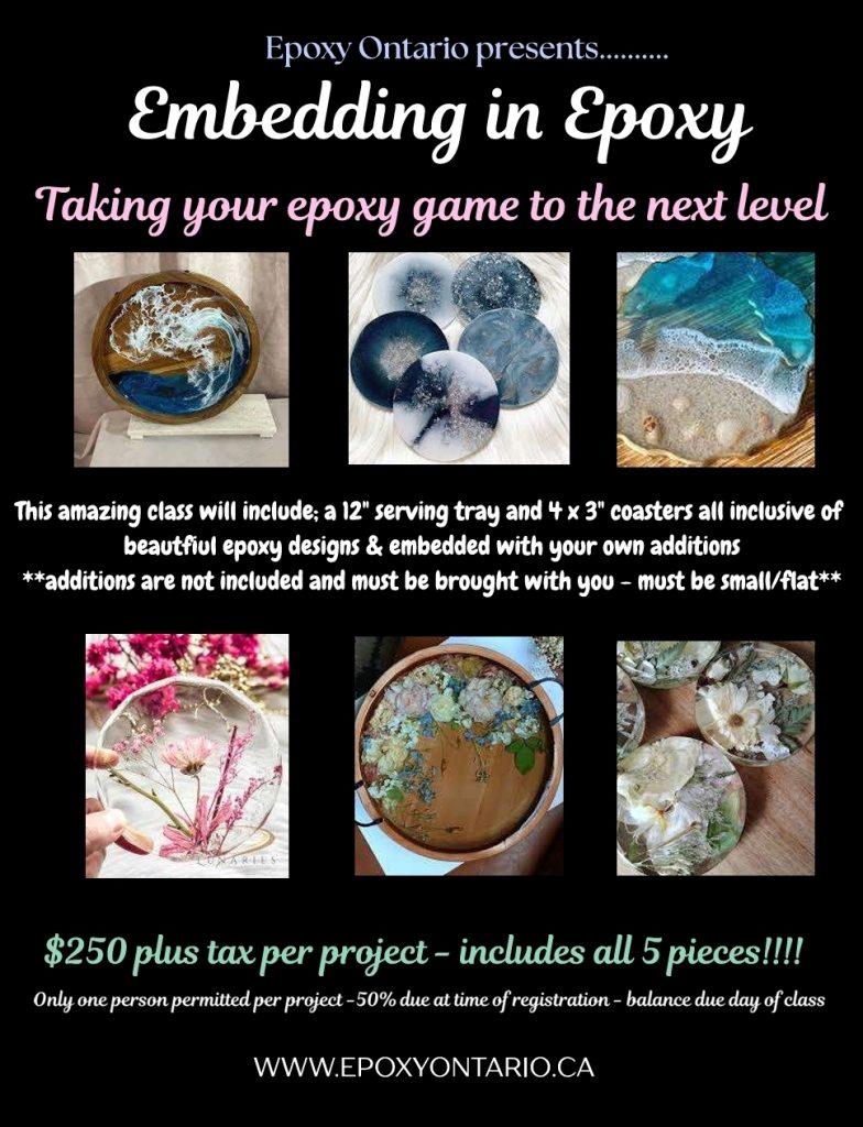 2026 ART & DESIGN WITH EPOXY – EPOXY EMBEDDING CLASS – OSHAWA – Epoxy ...